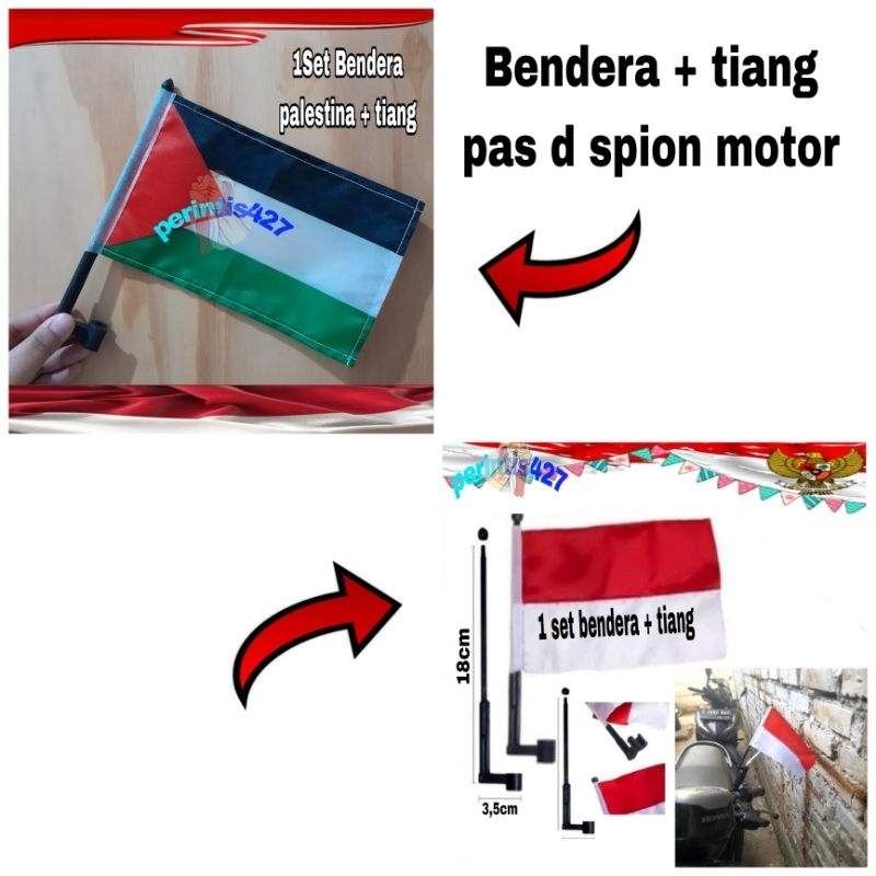 Jual BENDERA MOTOR + TIANG | Shopee Indonesia