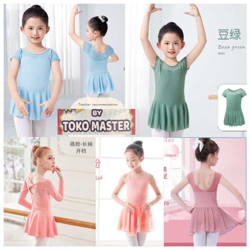 Jual Day Dance Baju anak impor dress perempuan modern dance leotard ...