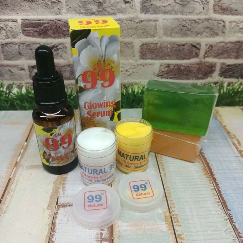 Jual Paket Cream Natural 99 ( Cream Siang Dan Malam Sabun SERUM ...
