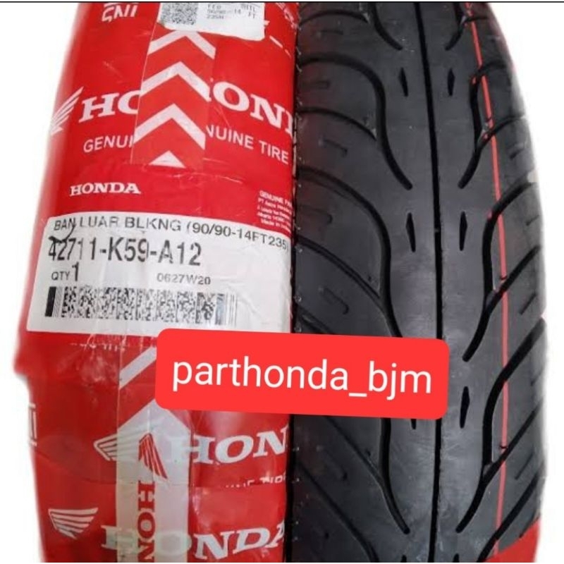 Jual 42711-K59-A12 Tire Rr (90/90-14 Ft235) BAN BELAKANG TUBLES METIC ...
