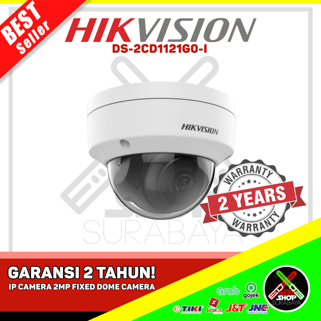 Jual DS-2CD1121G0-I - HIKVISION IP CAMERA 2MP FIXED DOME CAMERA ...