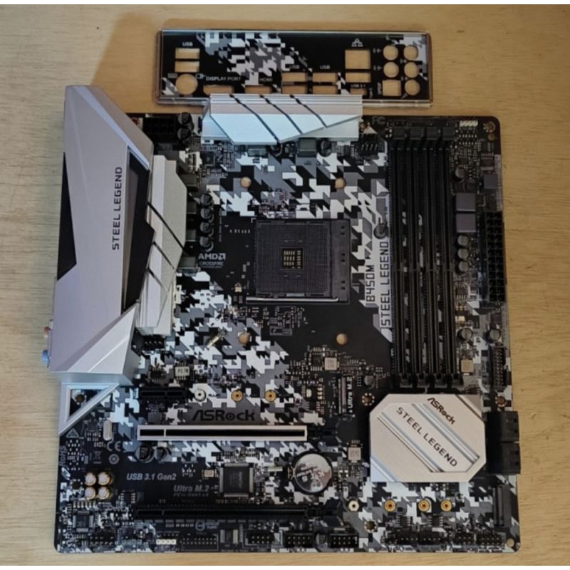 Jual MOBO/MOTHERBOAD ASROCK B450M STEEL LEGEND AM4, DUAL NVME | Shopee ...