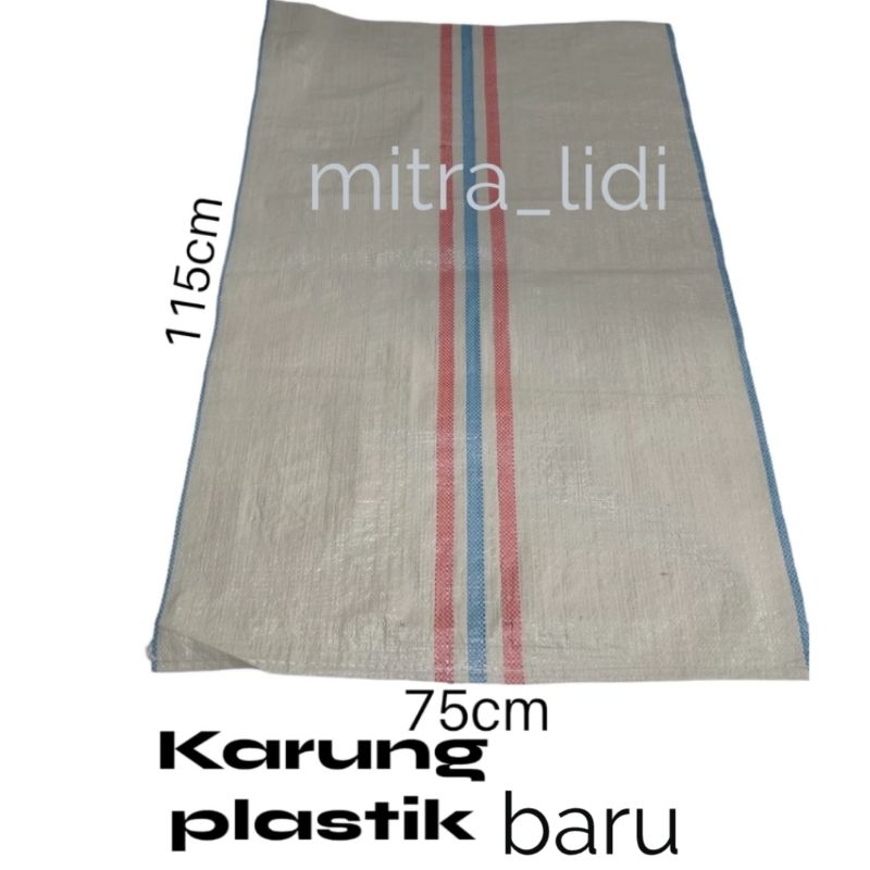 Jual karung baru 100 kg / karung plastik ukuran 75 x 115cm | Shopee ...