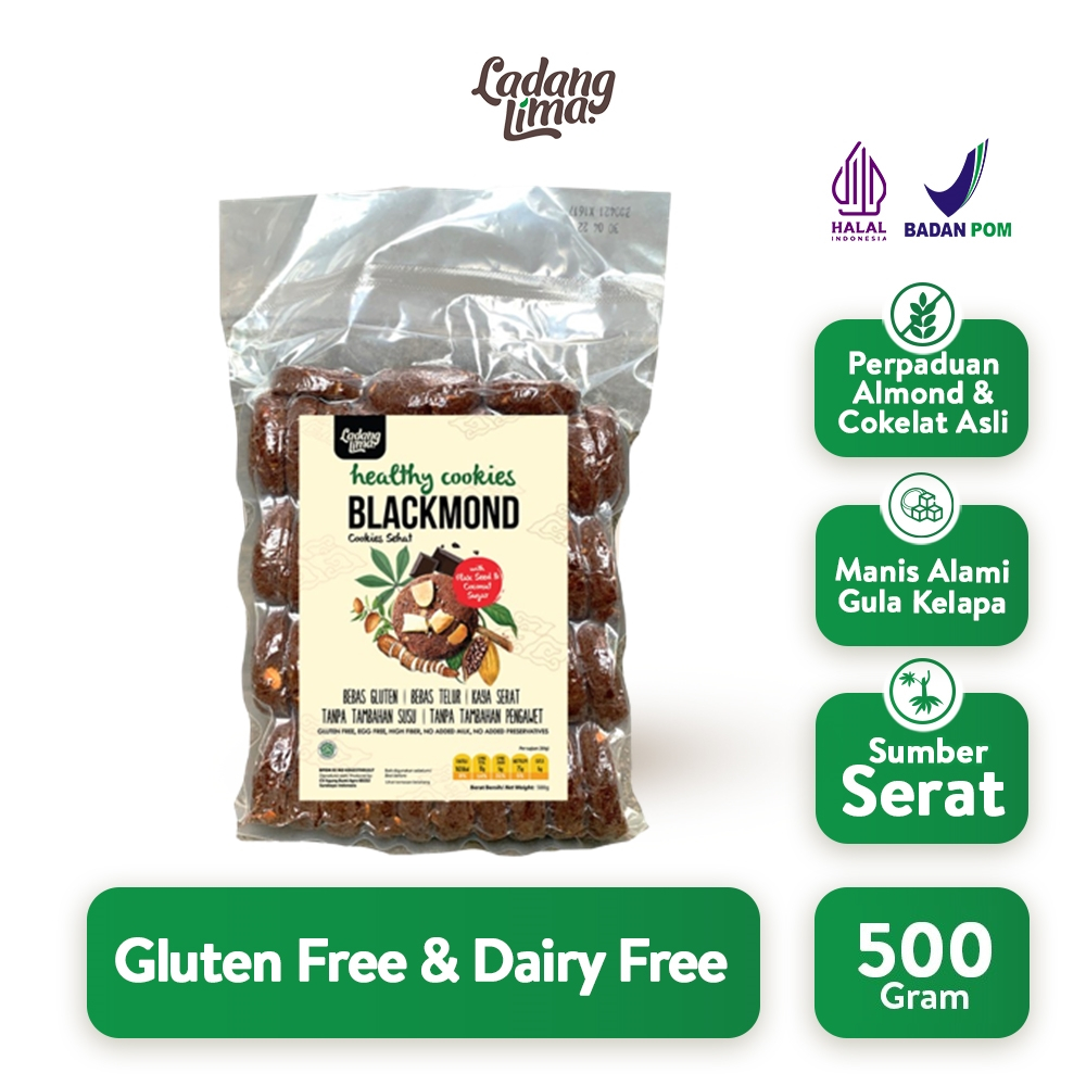 Jual Blackmond 500gr - Cookies Gluten Free Ladang Lima | Shopee Indonesia
