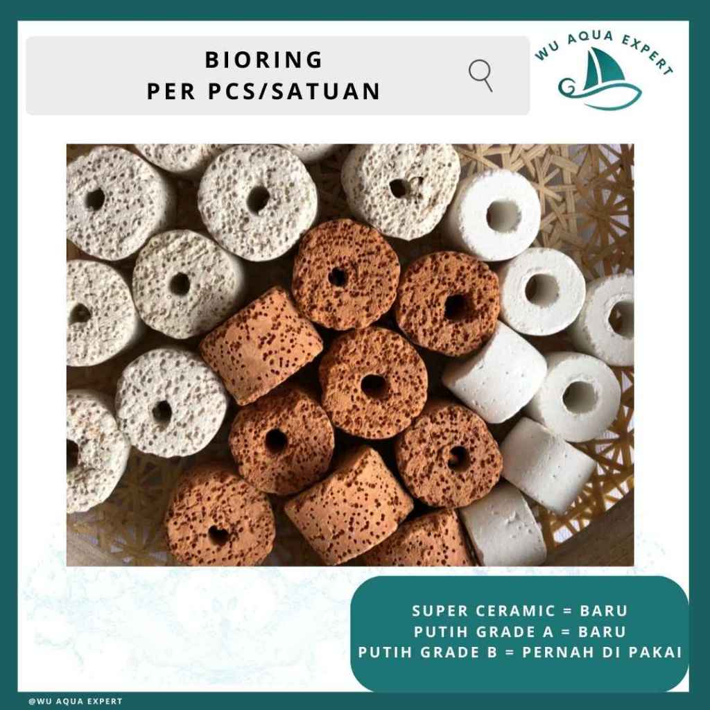 Jual Bio Ring Bijian Bioring Putih & Super Ceramic Media fillter ...