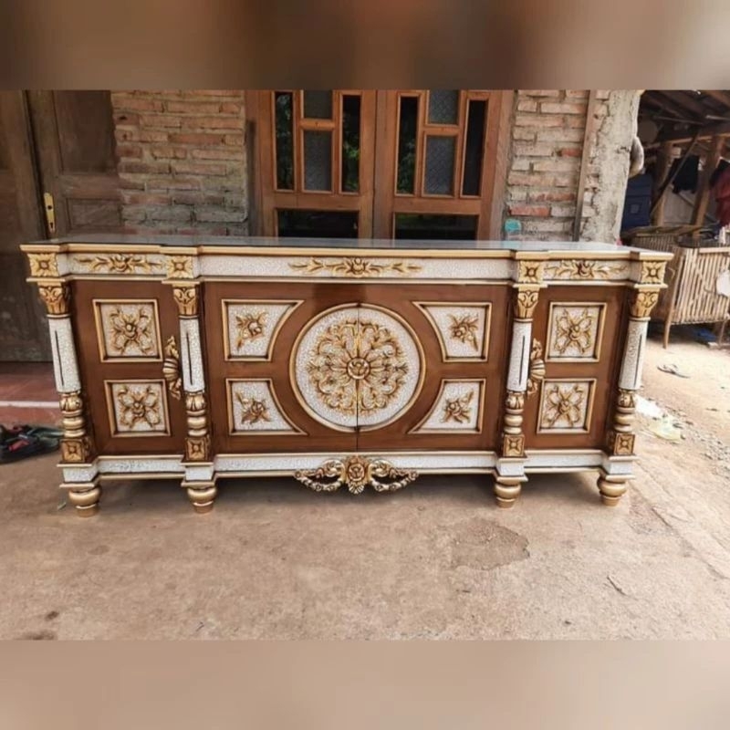 Jual BUFET JATI NUSANTARA UKURAN 200X45X90 cm | Shopee Indonesia