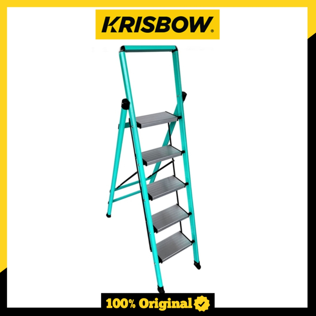 Jual Krisbow 1.6 Mtr Tangga Lipat Dengan Extent Pole 5 Step | Shopee ...