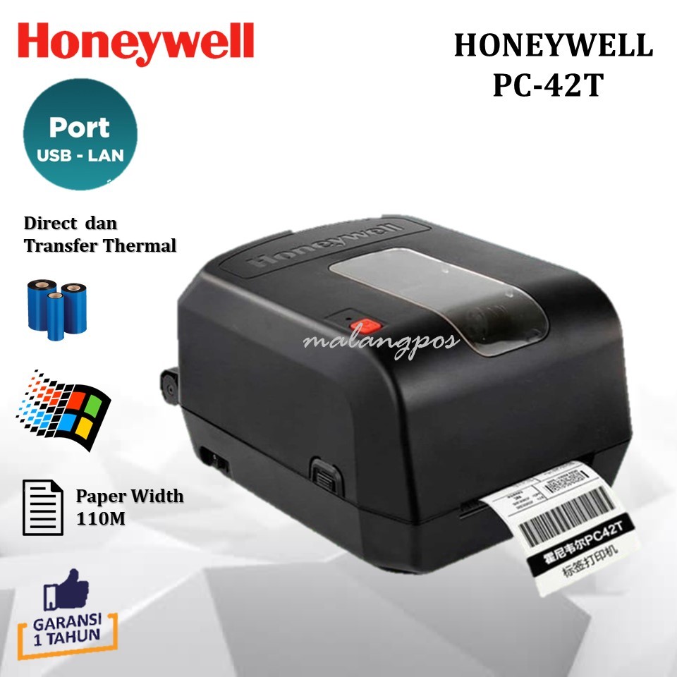 Jual Printer Barcode Honeywell PC42T Printer Honeywell PC42 | PC-42T ...