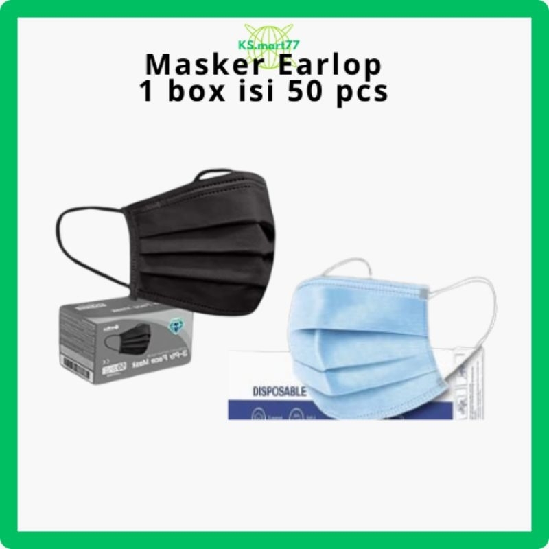 Jual Masker / Masker 3ply / Masker Disposable1 BOX 1si 50pcs | Shopee ...