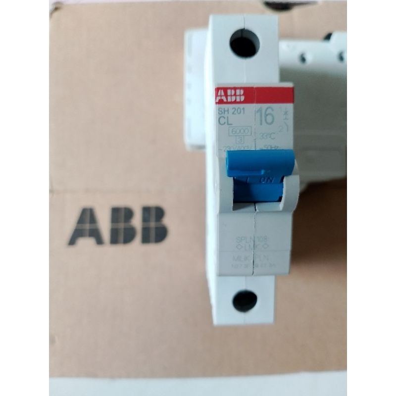 Jual MCB ABB 16A ASLI SPLN | Shopee Indonesia