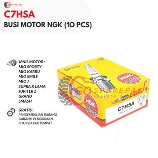 Jual (BUSI NGK) C7HSA ( 10 PCS ) BUSI MIO SPORTY / MIO KARBU / MIO ...