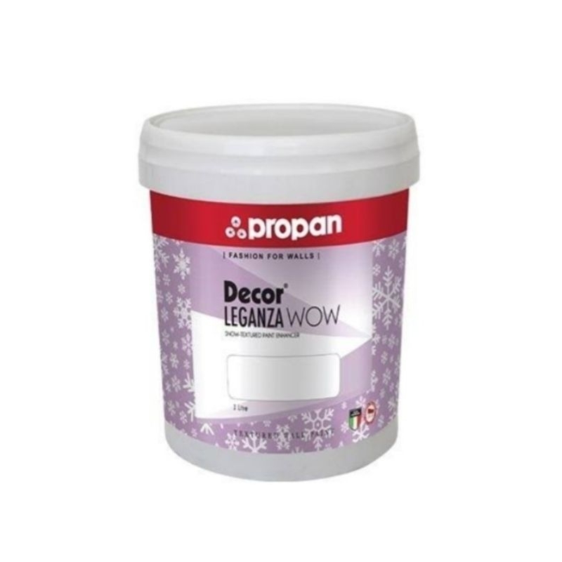Jual CAT TEMBOK DECOR LEGANZA WOW 1 L PROPAN / CAT GLITTER PUTIH ...