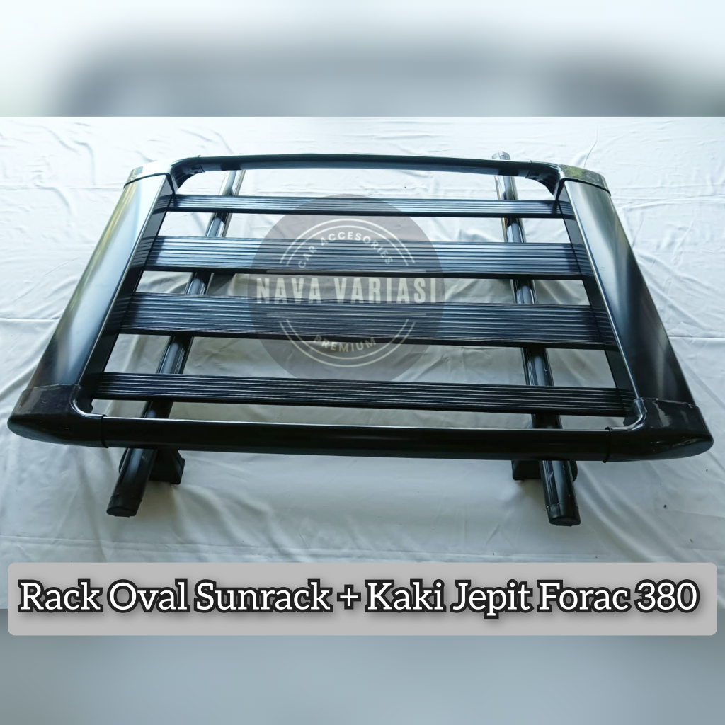 Jual Paket Rack Bagasi Atas Oval Sunrack Plus Kaki Jepit Forac 380 All Varian | Shopee Indonesia