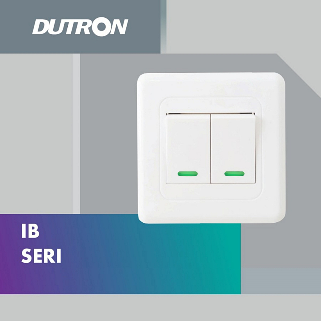 Jual Saklar Engkel Double Inbow Saklar Seri Dua Tombol Tanam IB Dutron ...