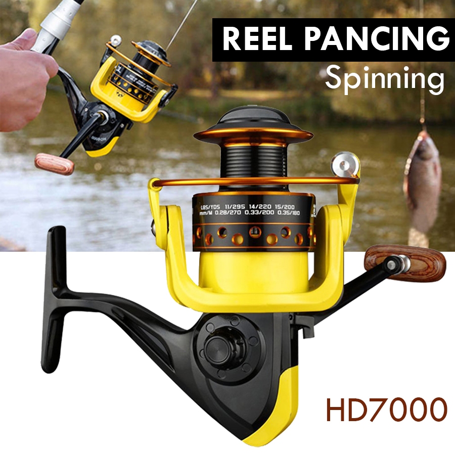 Jual Reel Pancing Spinning HD7000 12 Ball Bearing Gulungan Katrol ...