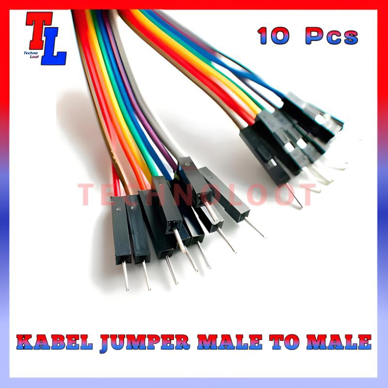 Jual Kabel Jumper Male To Male 20 Cm 10 Pcs Arduino Uno Mega Raspberry ...