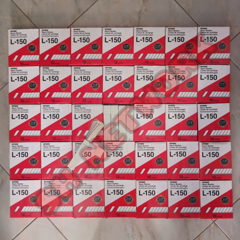 Jual Kenko L-150 Isi Refill Cutter Besar 1 Dus isi 12 packs | Shopee ...