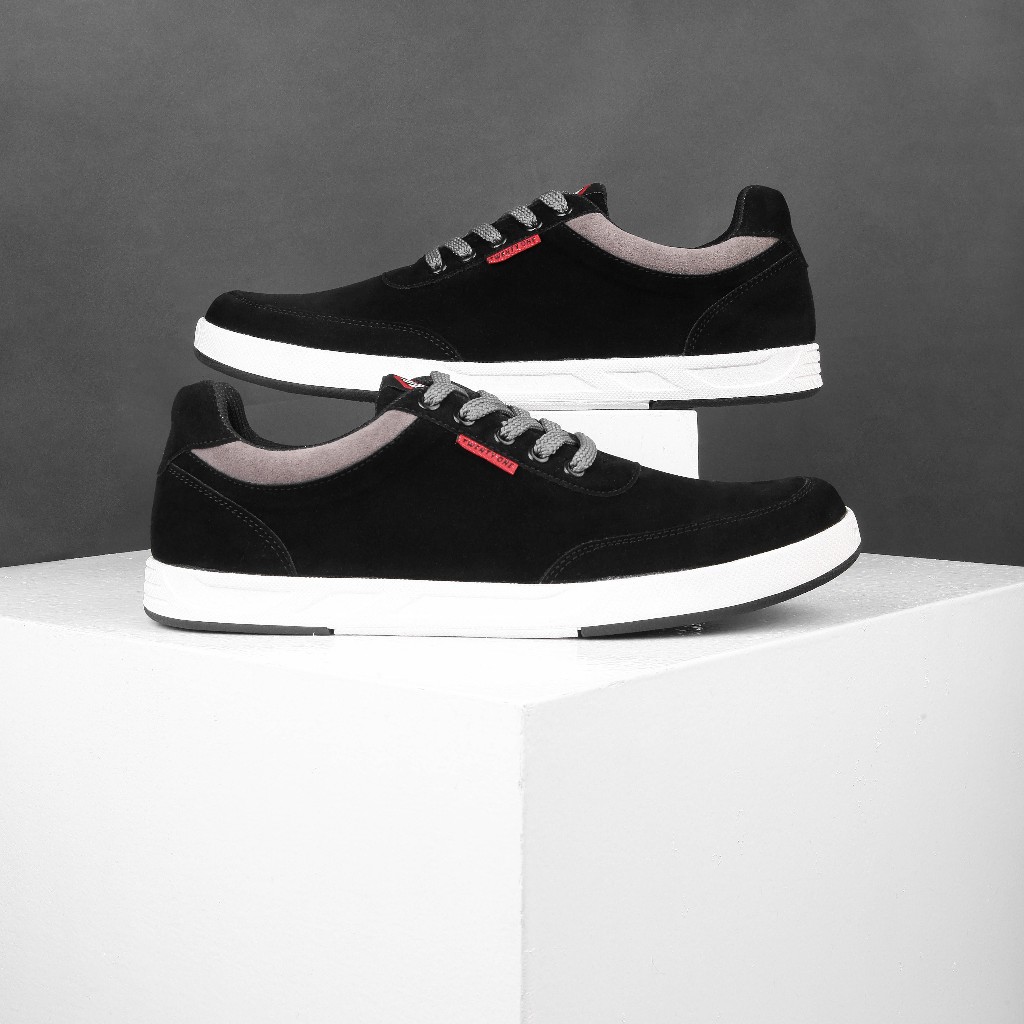 Jual Sepatu Pria Hitam Kombinasi Abu Keren Branded NS Twenty One ...