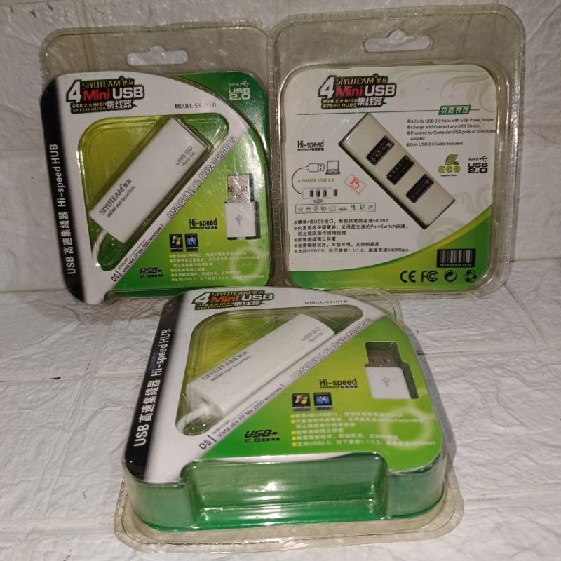 Jual USB HUB MURAH 4 PORT KONEKTOR / CONNECTOR USB 2.0 PLUG & PLAY ...