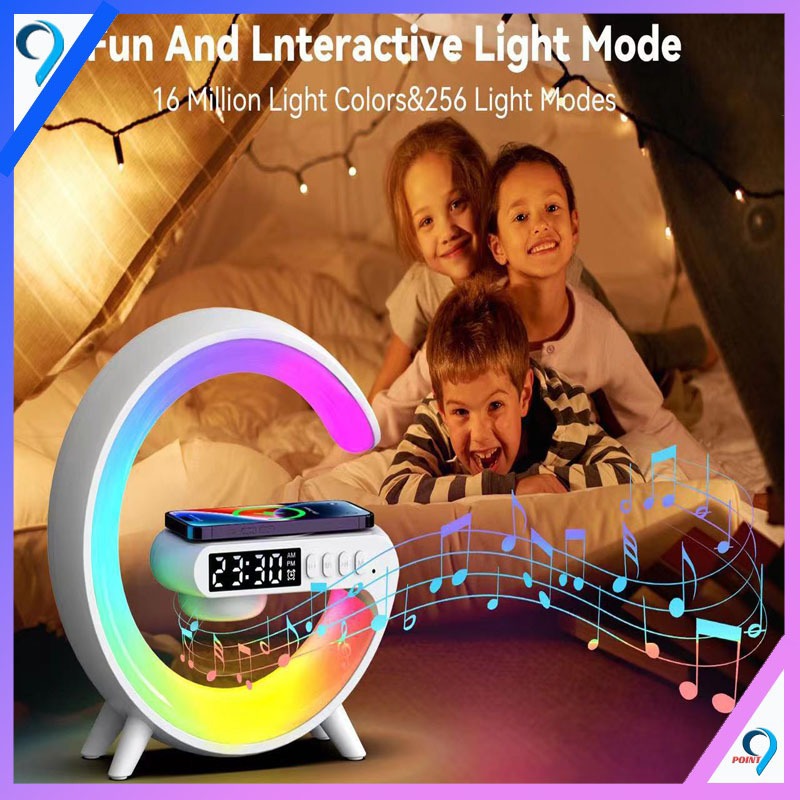 Jual Wireless Charger Smart Home Atmospheric Lamp LED light Multifunct ...