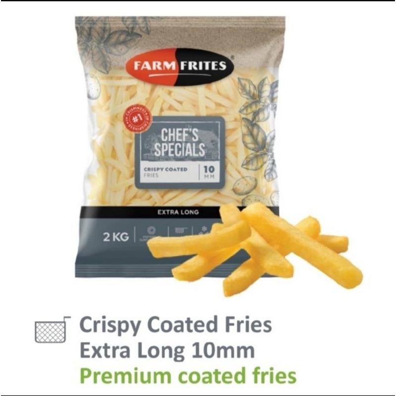 Jual Kentang Straight Cut Coated FARM FRITES Crispy Coated Fries Extra ...