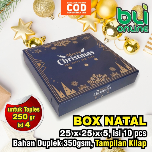 Jual Box Natal 25 x 25 x 5 / Kotak Natal / Kardus Natal / Dus Christmas ...