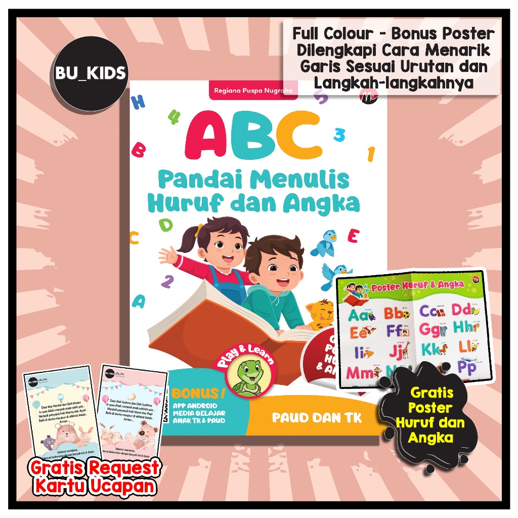 Jual Buku Latihan Menulis Dengan Rapi Tegak Bersambung Anak Tk Paud ...