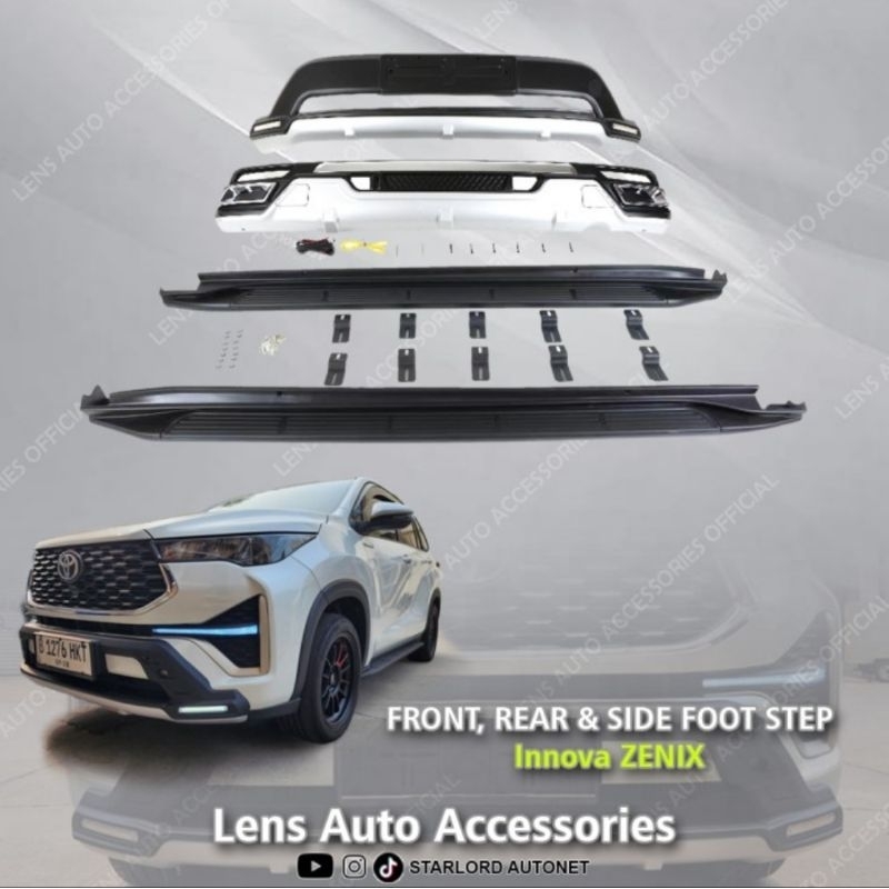 Jual PAKET FRONT REAR BUMPER DAN SIDE FOOT STEP INNOVA ZENIX | Shopee ...