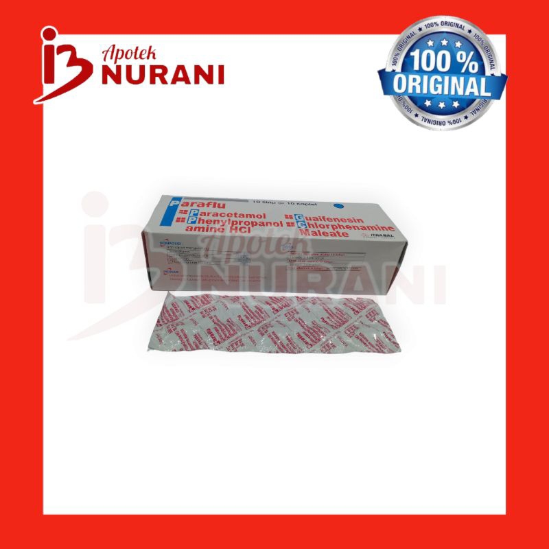 Jual PARAFLU TABLET 1Box isi 10 Lmbr obat demam, flu dan batuk | Shopee ...
