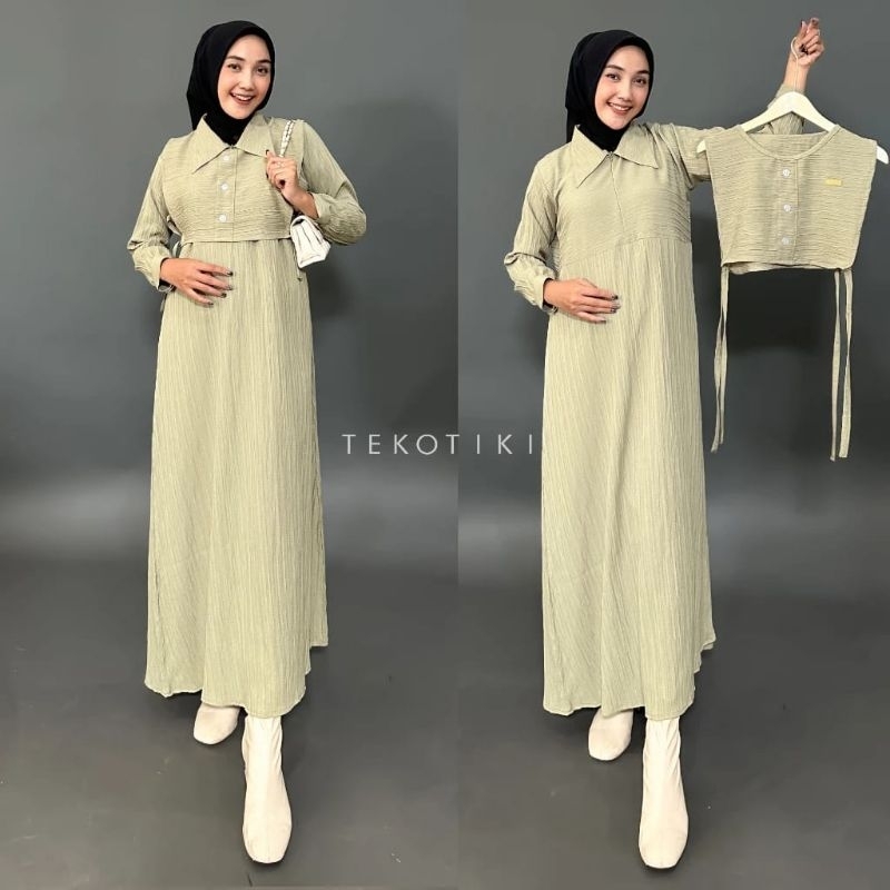 Jual Dress Allesha Rompi Vest Lady Crush Premium Dress Wanita Muslim ...