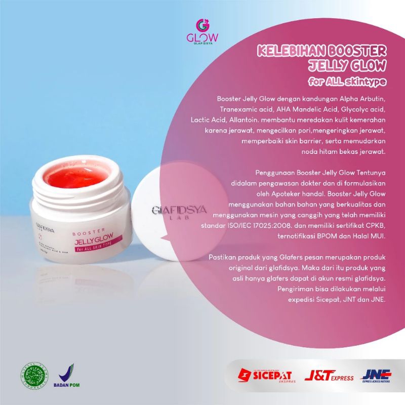 Jual JELLY BOOSTER GLOW & BRIGHT | Glafidysa | Skincare | Shopee Indonesia