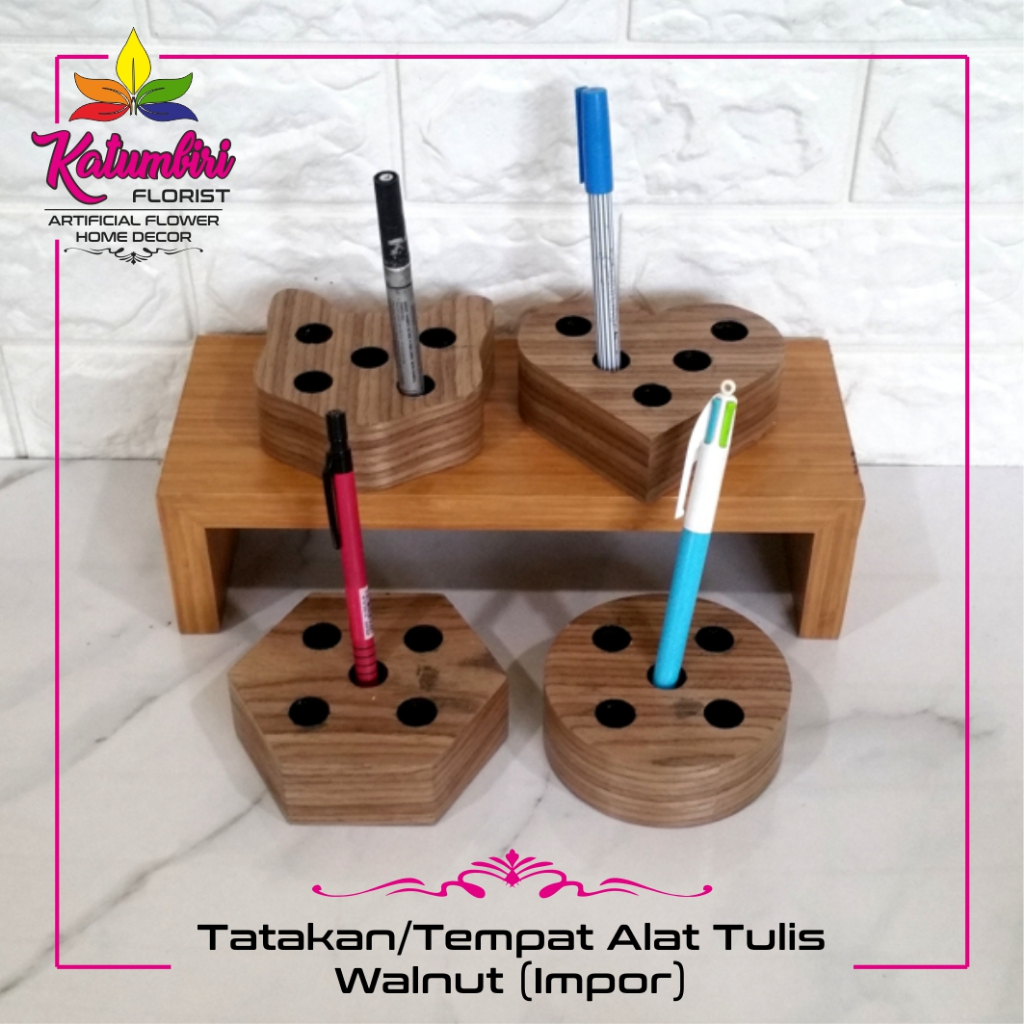 Jual Tatakan Kayu Tempat Alas Tulis Pensil Pulpen Aesthetic Motif ...