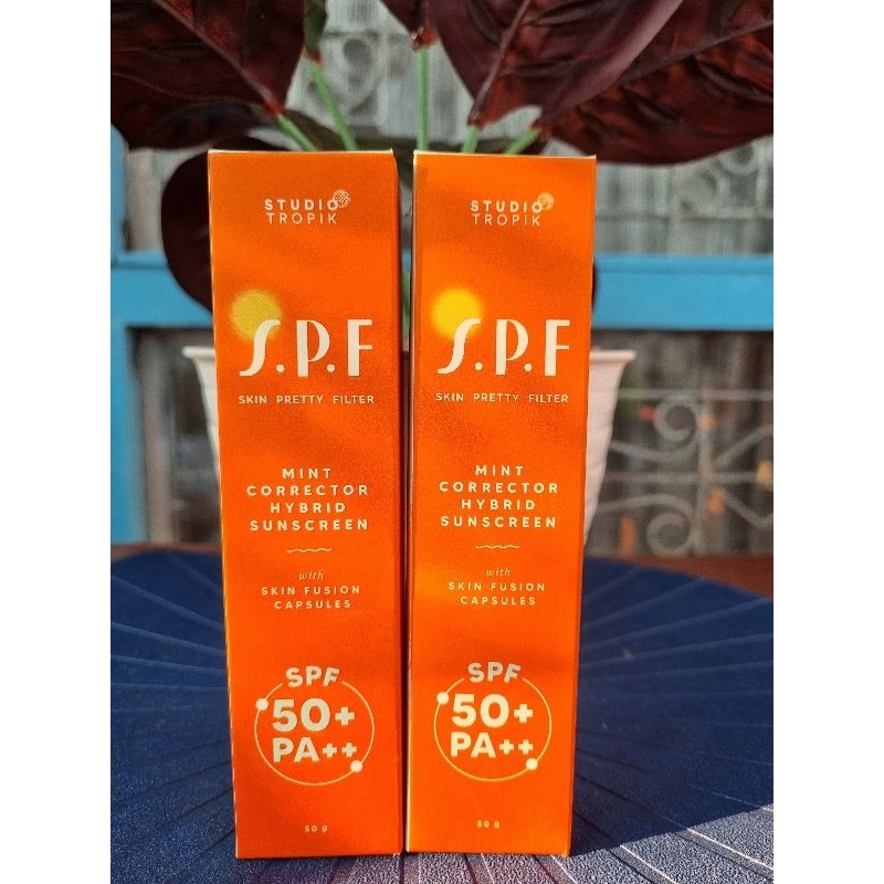 Jual Studio Tropik Skin Pretty Filter Mint Corrector Hybrid Sunscreen ...