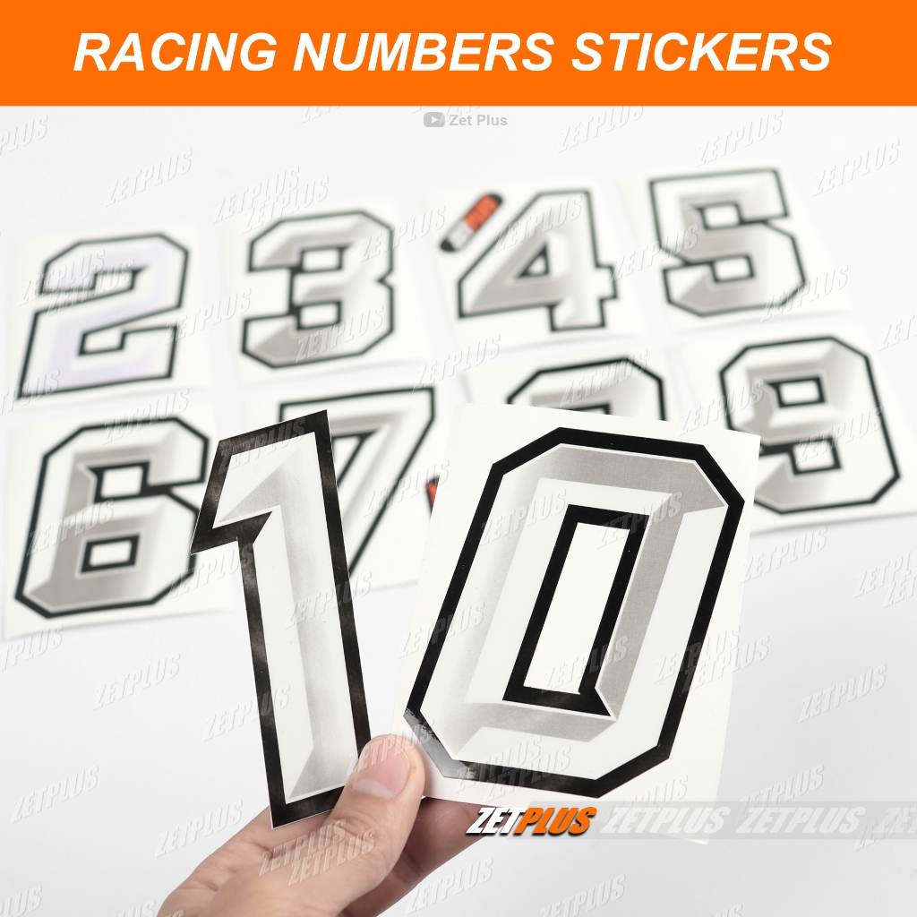 Jual STIKER ANGKA RACING /sticker 1 2 3 4 5 6 7 8 9 0/motor cross MX ...