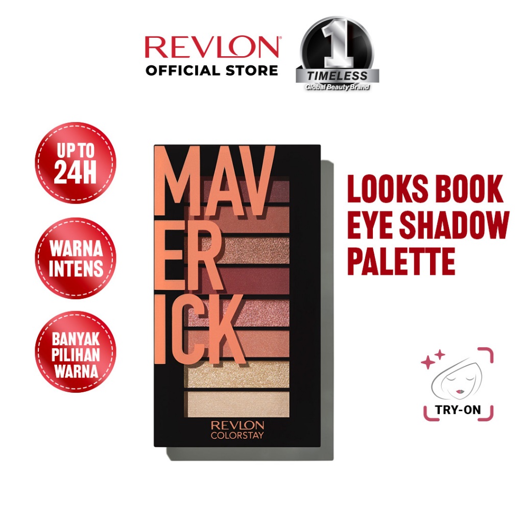 Jual Revlon ColorStay Looks Book Eye Shadow Palettes | Shopee Indonesia