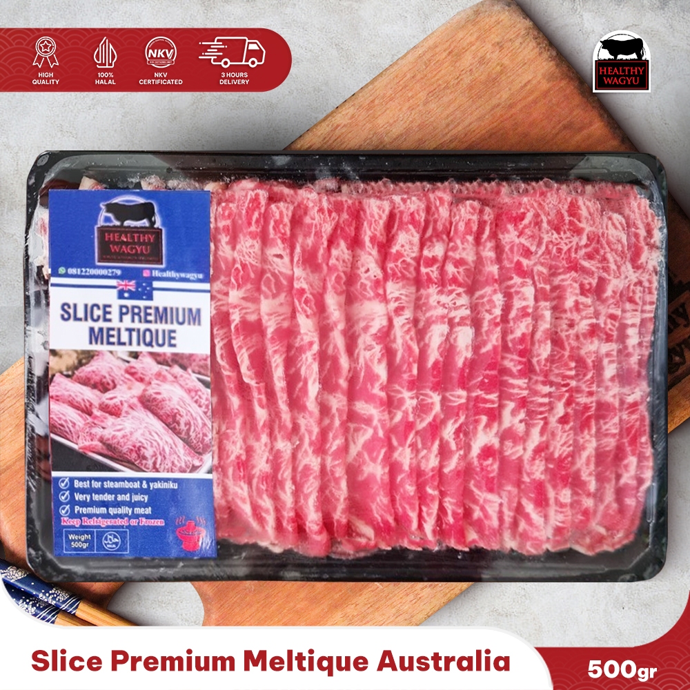 Jual Slice Beef Meltique Australia 500GR Healthy Wagyu | Shopee Indonesia