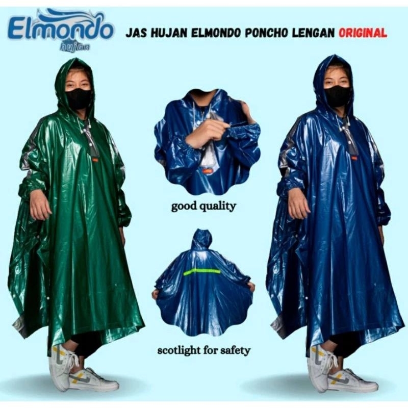 Jual Ponco Lengan Funtastic fit to L sampai Oversize Tebal 100% ...