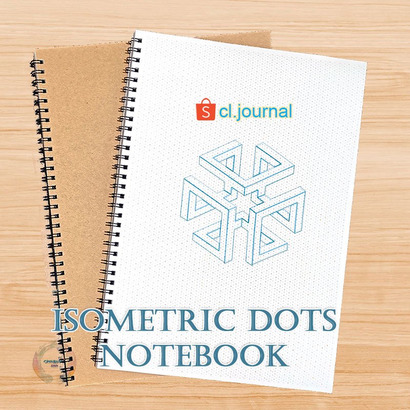 Jual A4 Isometric Dot Notebook Design 3D / Doodle Graph Book | Shopee ...