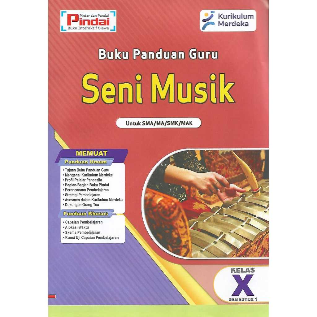 Jual Buku Pindai Panduan Guru Seni Musik Kelas 10 SMA/MA/SMK/MAK Semester 1 Kurikulum Merdeka ...