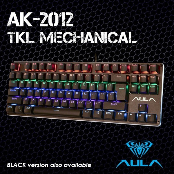 Jual Keyboard Gaming Aula TKL Mechanical AK2012/Aula Keyboard Gaming ...