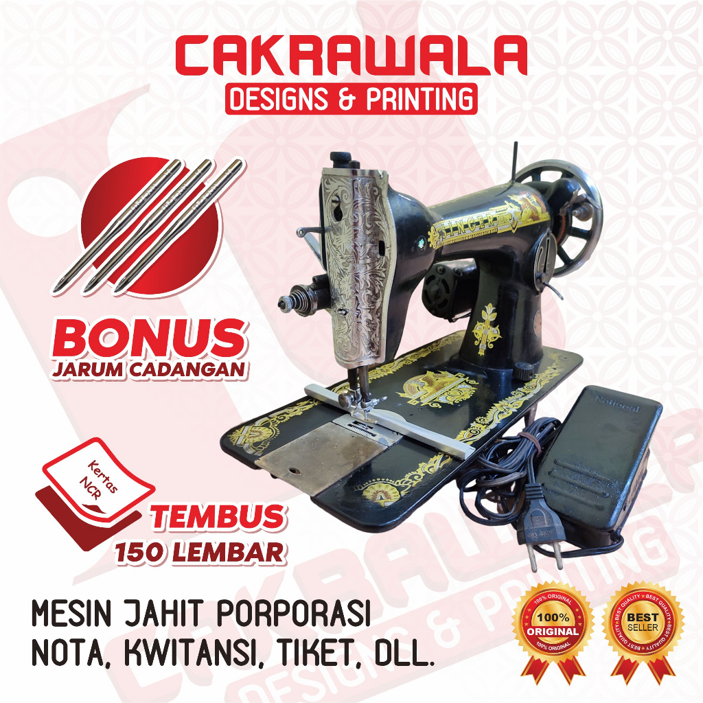 Jual MESIN JAHIT PORPORASI KERTAS NOTA - ALAT SOBEK KERTAS NOTA ...