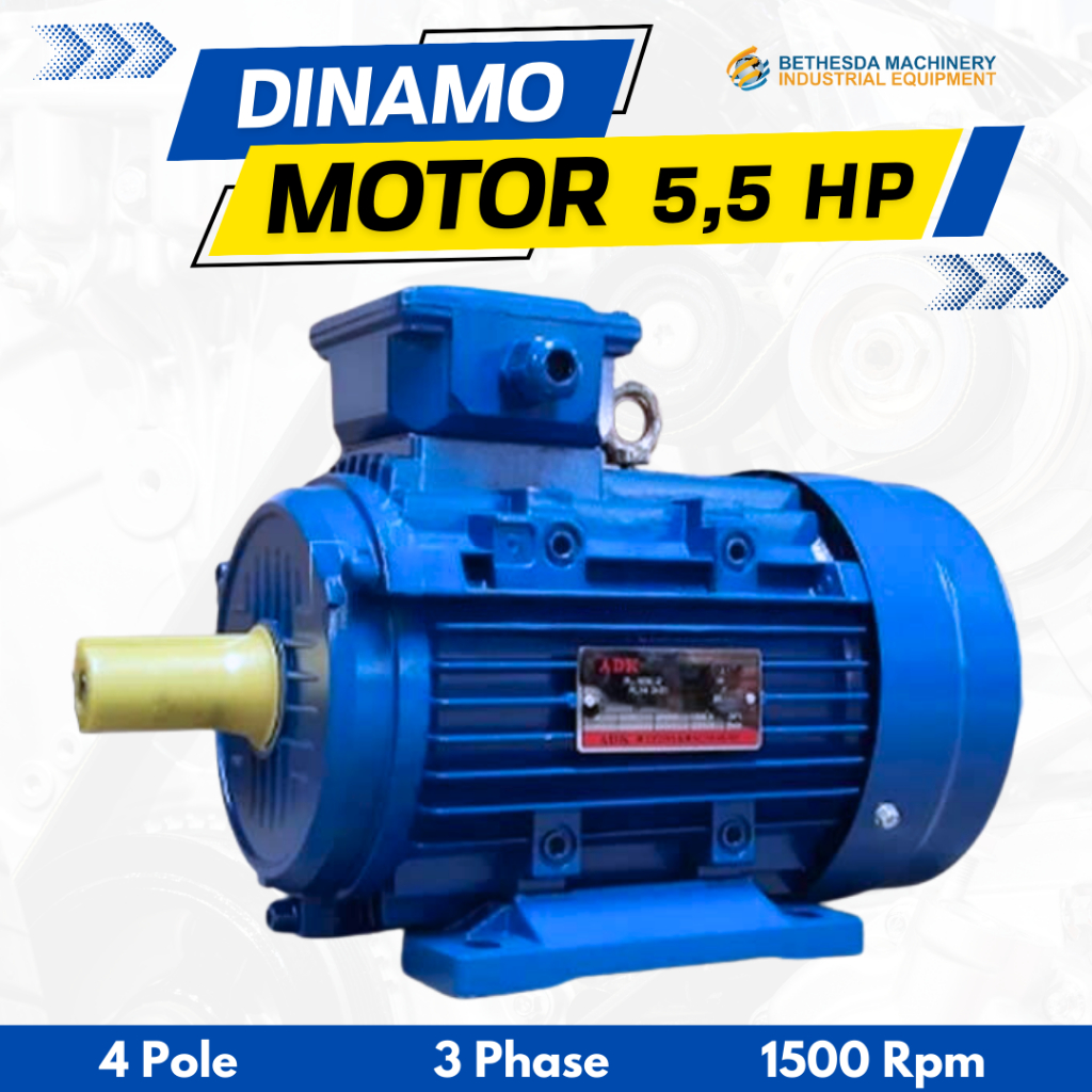 Jual Motor Listrik 5.5 HP Dinamo Motor 4 KW 3 Phase Electricity 5,5HP | Shopee Indonesia