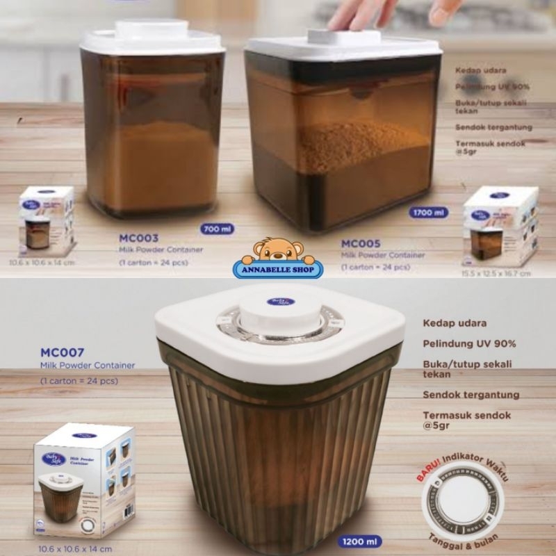 Jual Baby Safe Milk Powder Container 700ml MC003 1700ml MC005 1200ml ...