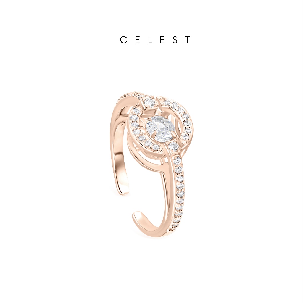 Jual Celest - Silené Rose Gold Ring Jewelry (Adjustable) | Aksesoris Perhiasan Cincin Wanita ...