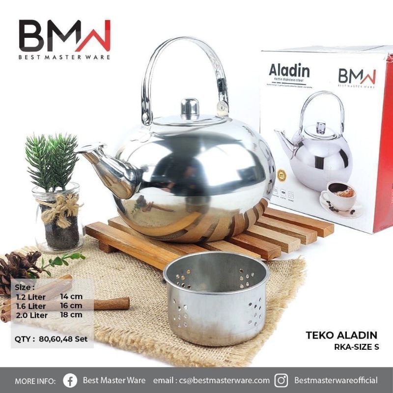 Jual Teko Mini Aladin Gold 2,5Liter 1.6Liter 2.0Liter(BMW) | Shopee ...