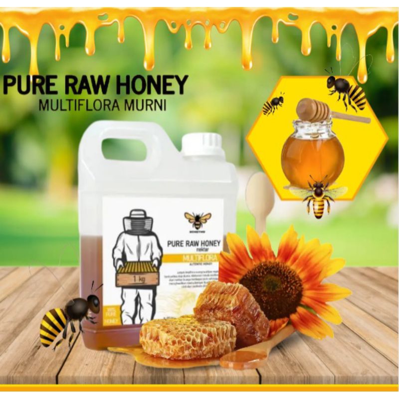 Jual Madu Murni Asli Nectar Multiflora 1kg | Shopee Indonesia
