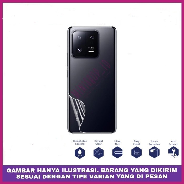 Jual XIAOMI 14T 13T 12T 11T PRO CLEAR BACK HYDROGEL ANTI GORES BELAKANG | Shopee Indonesia