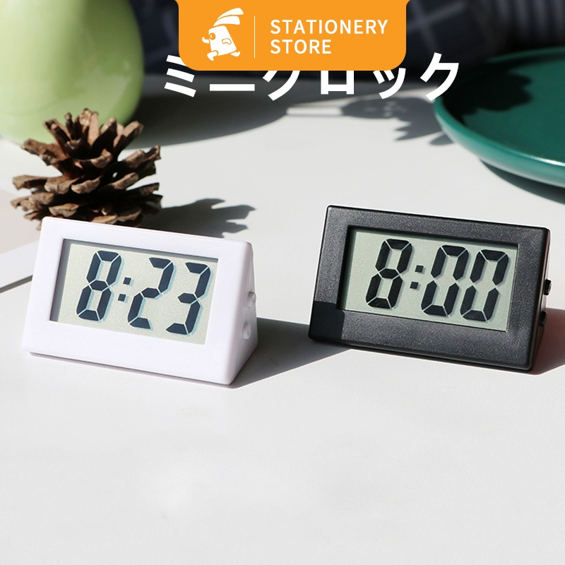Jual Simple Mini Lcd Digital Table Dashboard Desk Electronic Clock For ...