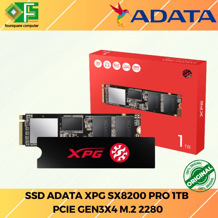 Jual SSD M.2 NVMe Adata XPG SX8200 Pro 1TB PCIe Gen3x4 2280 | Shopee ...