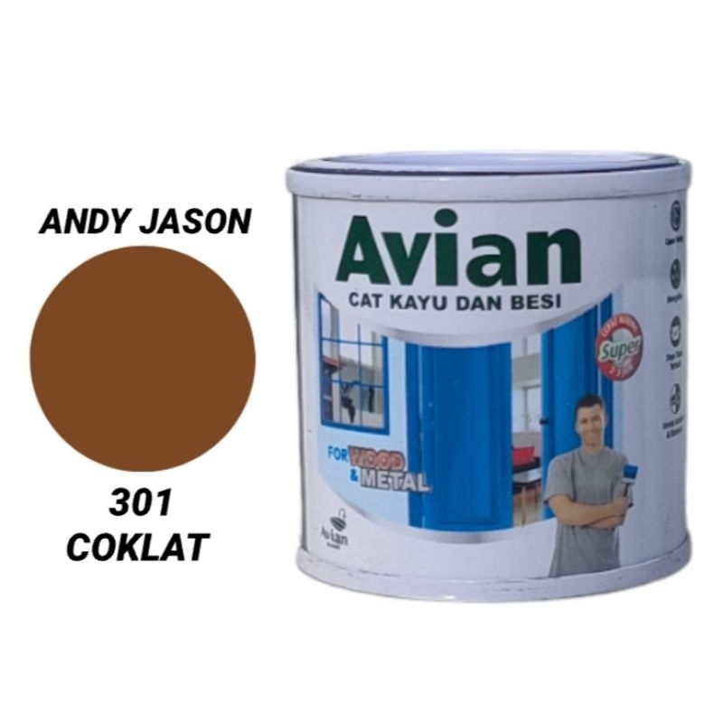 Jual CAT MINYAK AVIAN / CAT KAYU & BESI / NO 301 COKLAT KEMASAN 100CC ...